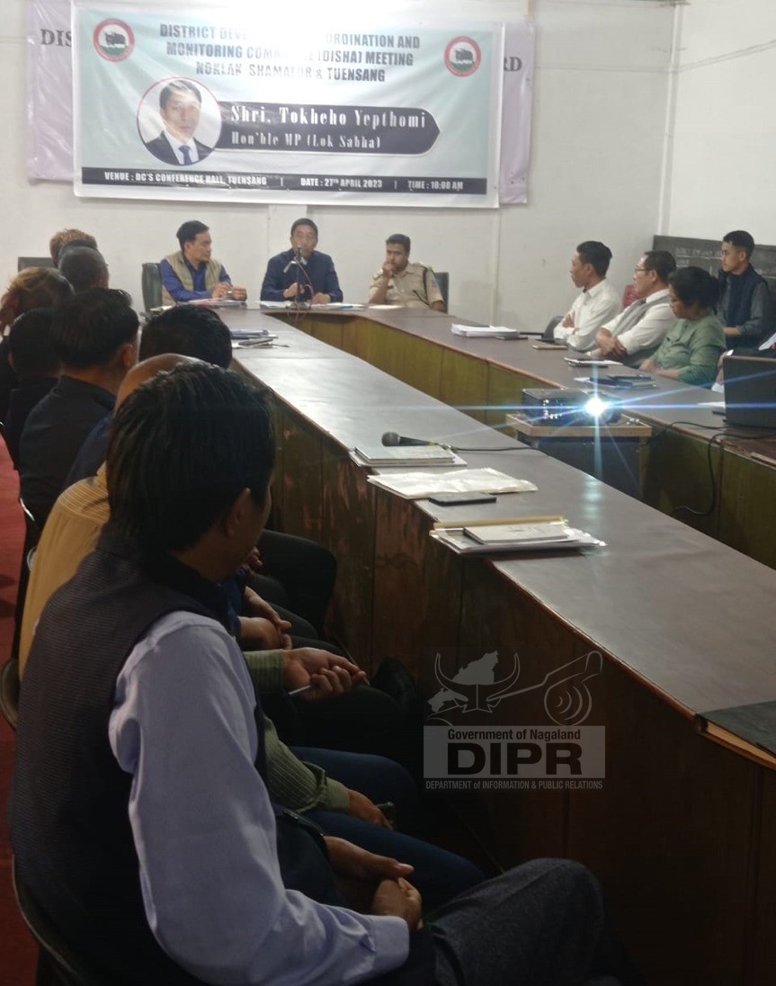 TUENSANG, SHAMATOR AND NOKLAK DISHA MEETING HELD | DIPR Nagaland-Department of Information ...